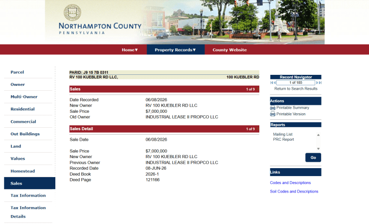 Forks Township Warehouse, Manufacturing Building Sold for $7 Million to ...